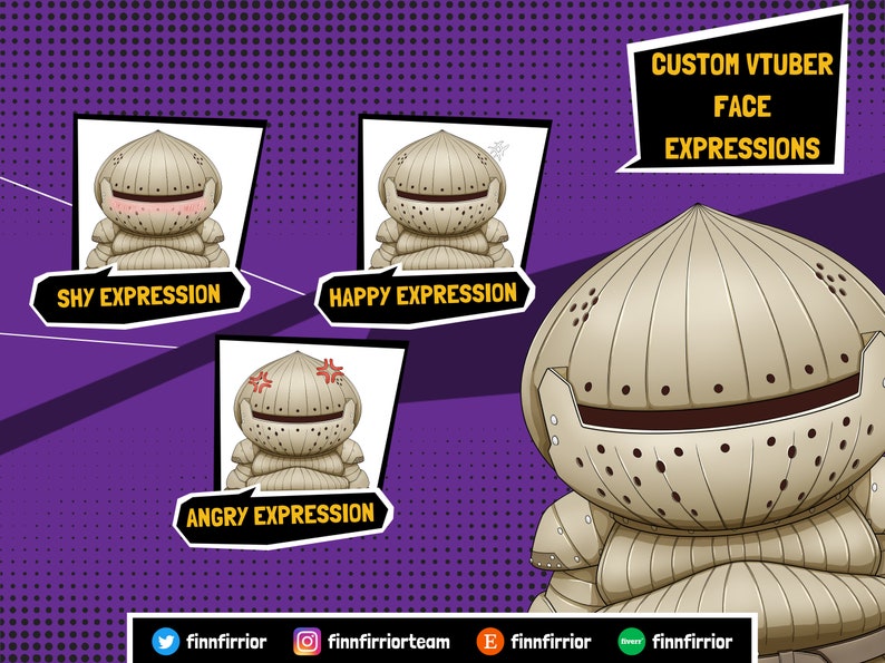 Custom Face Expression Vtuber Model and Rigging Live2d Anime - Etsy