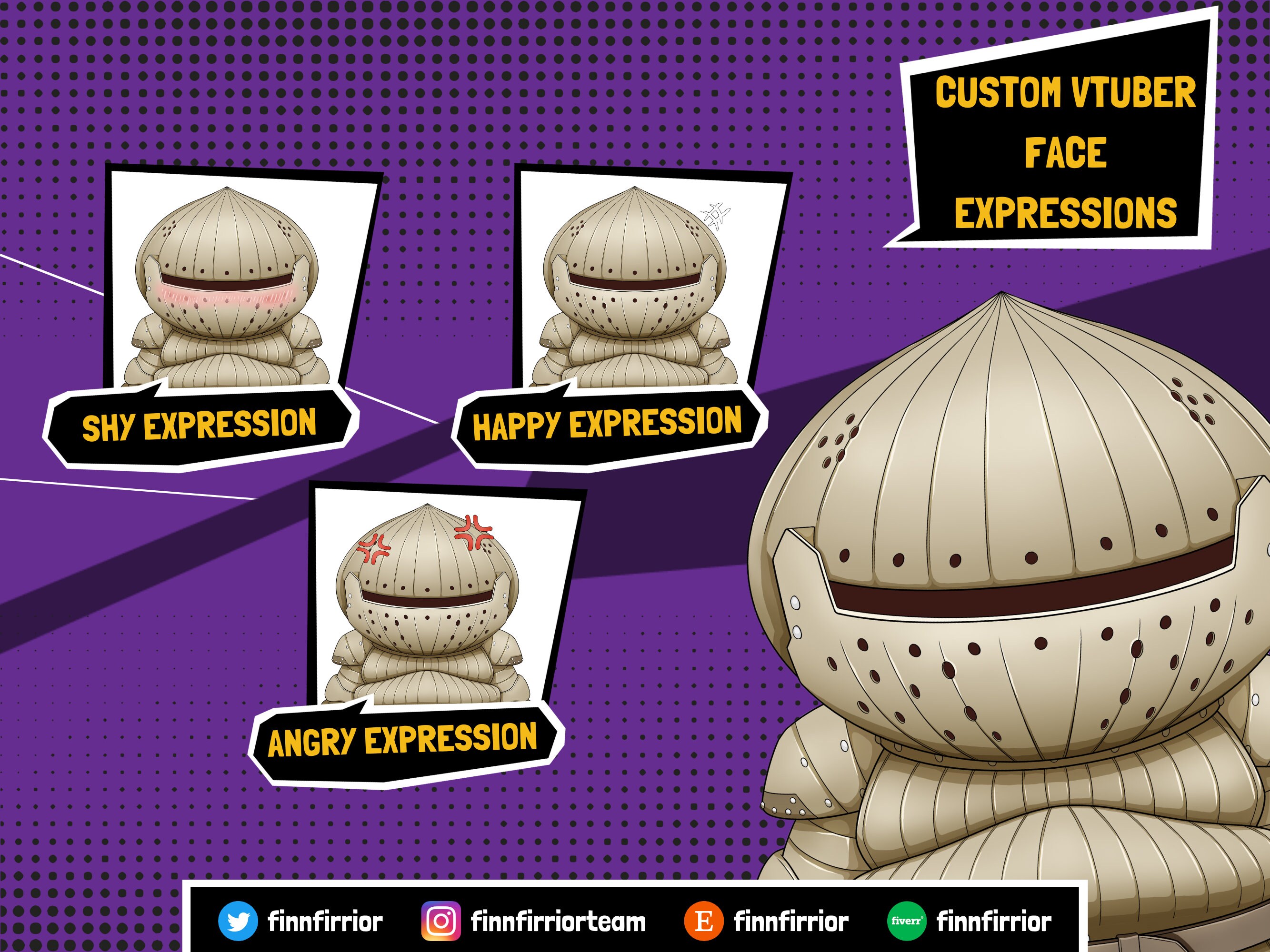 Custom Face Expression Vtuber Model and Rigging Live2d Anime - Etsy ...