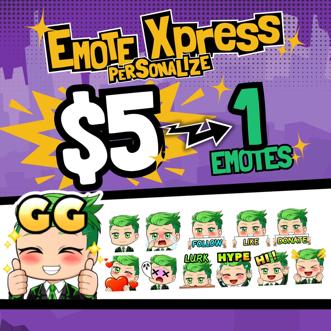 Custom Generated Emote With the Best Quality for Your Stream | Kawai ...