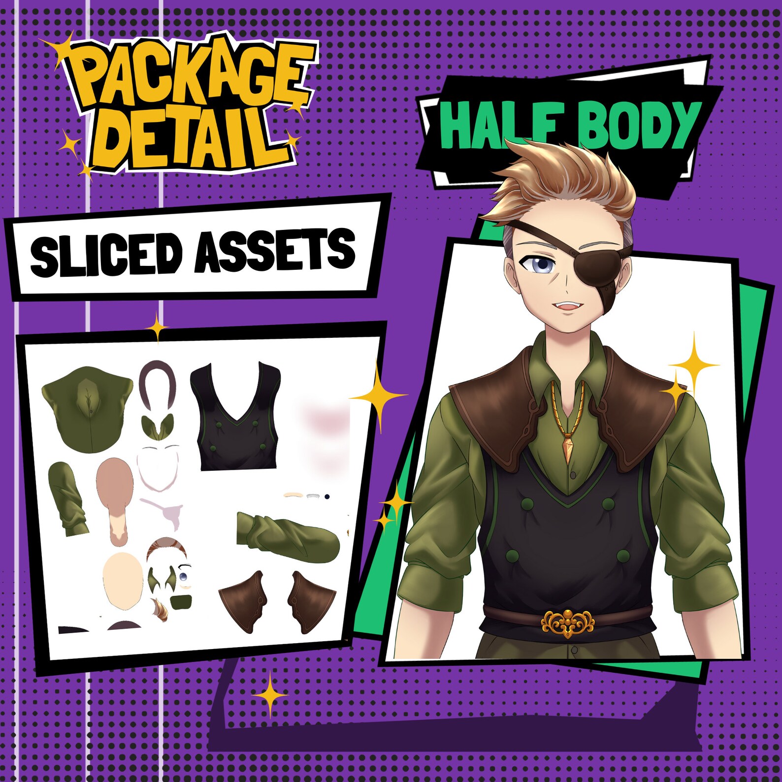Custom Vtuber Live2d Model Halfbody Commercial Use | Vtuber Design ...