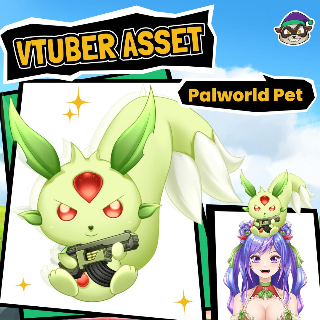 Vtuber Asset - Lifmunk Pal (instant Download) | Palworld Asset, Ready ...