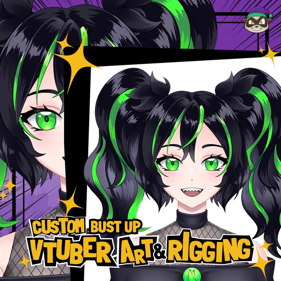 Custom Vtuber Live2d Model Bust up Commercial Use | Vtuber Design Fan ...