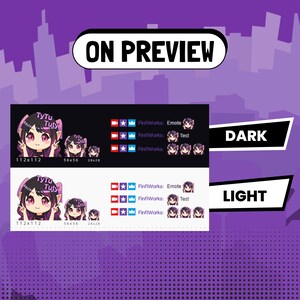 1x Custom Static Vtuber Emotes, Sticker Emotes, Sub Badge for Streamers ...