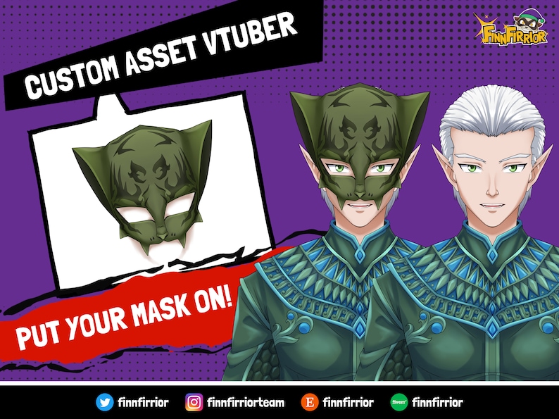 Custom Vtuber Asset Twitch Vtuber Accessories Discord - Etsy