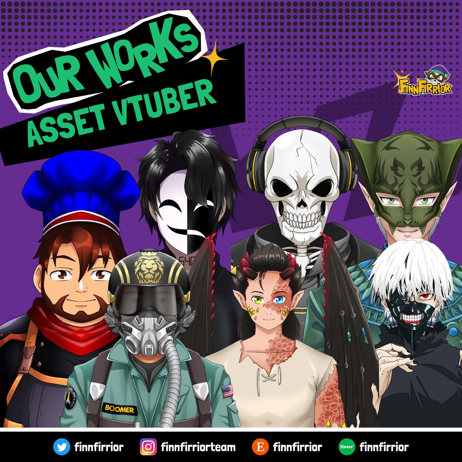 Custom Vtuber Asset Twitch | Vtuber Accessories, Animated Vtuber Assets ...