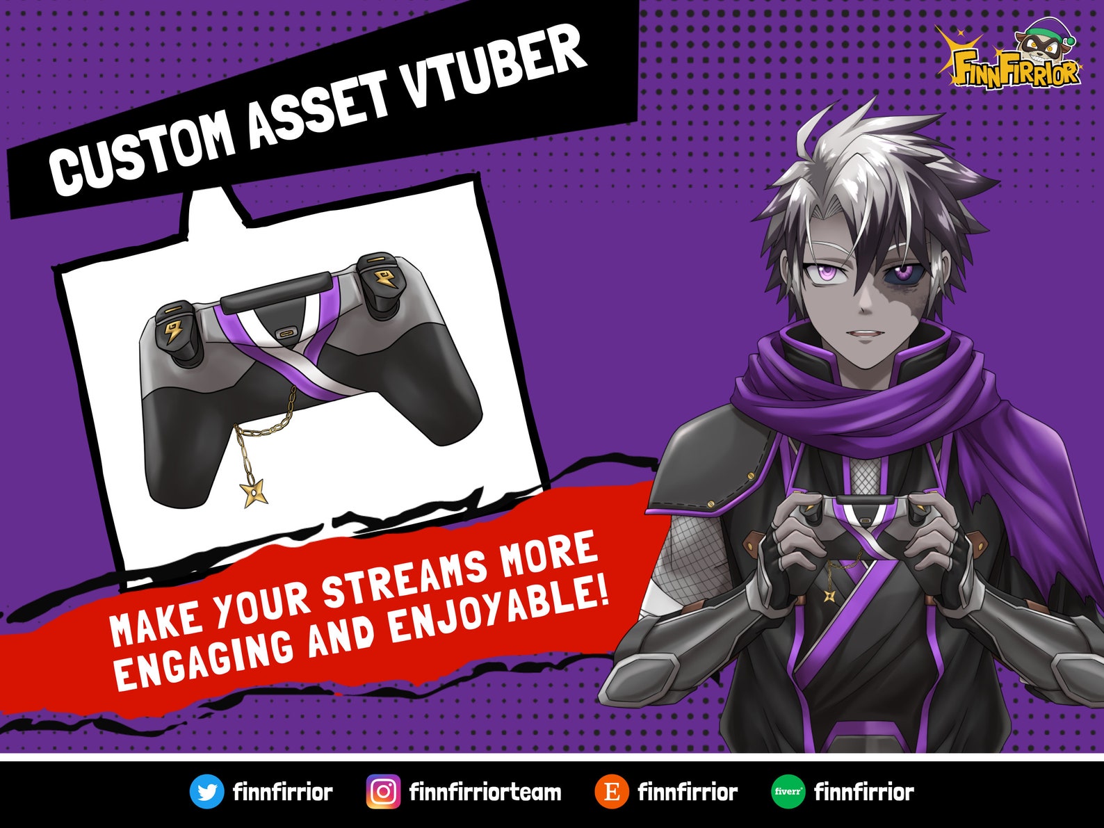 Custom Vtuber Asset Twitch Vtuber Accessories Discord - Etsy