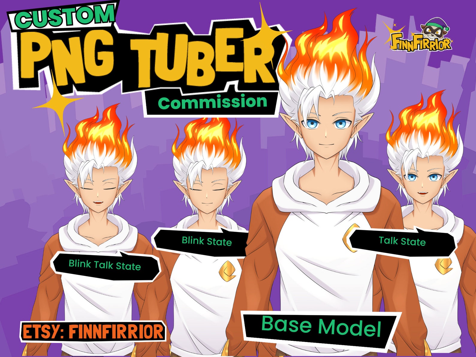 Custom Pngtuber Avatar GIF Tuber Png Tuber Model - Etsy