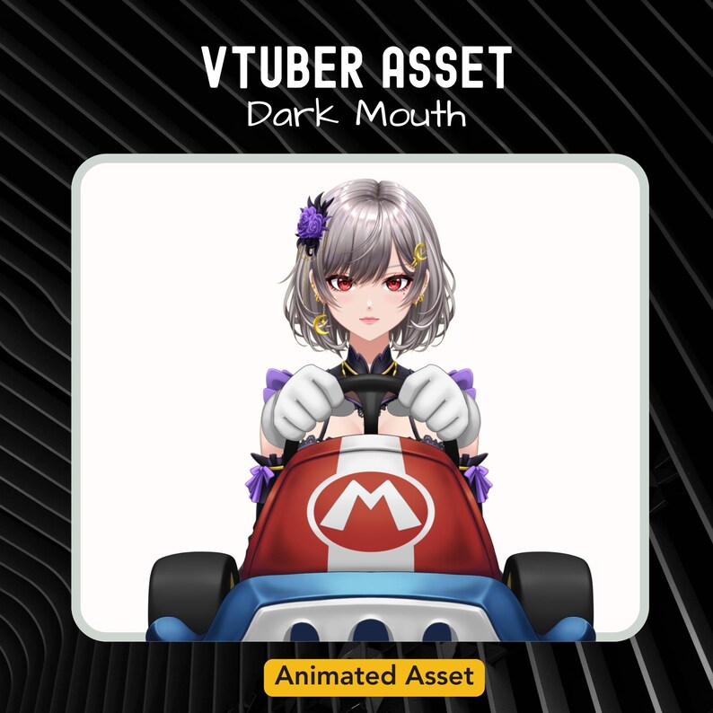 Vtuber Animated Asset (instant Download) | Ready to Use, OBS Compatible ...