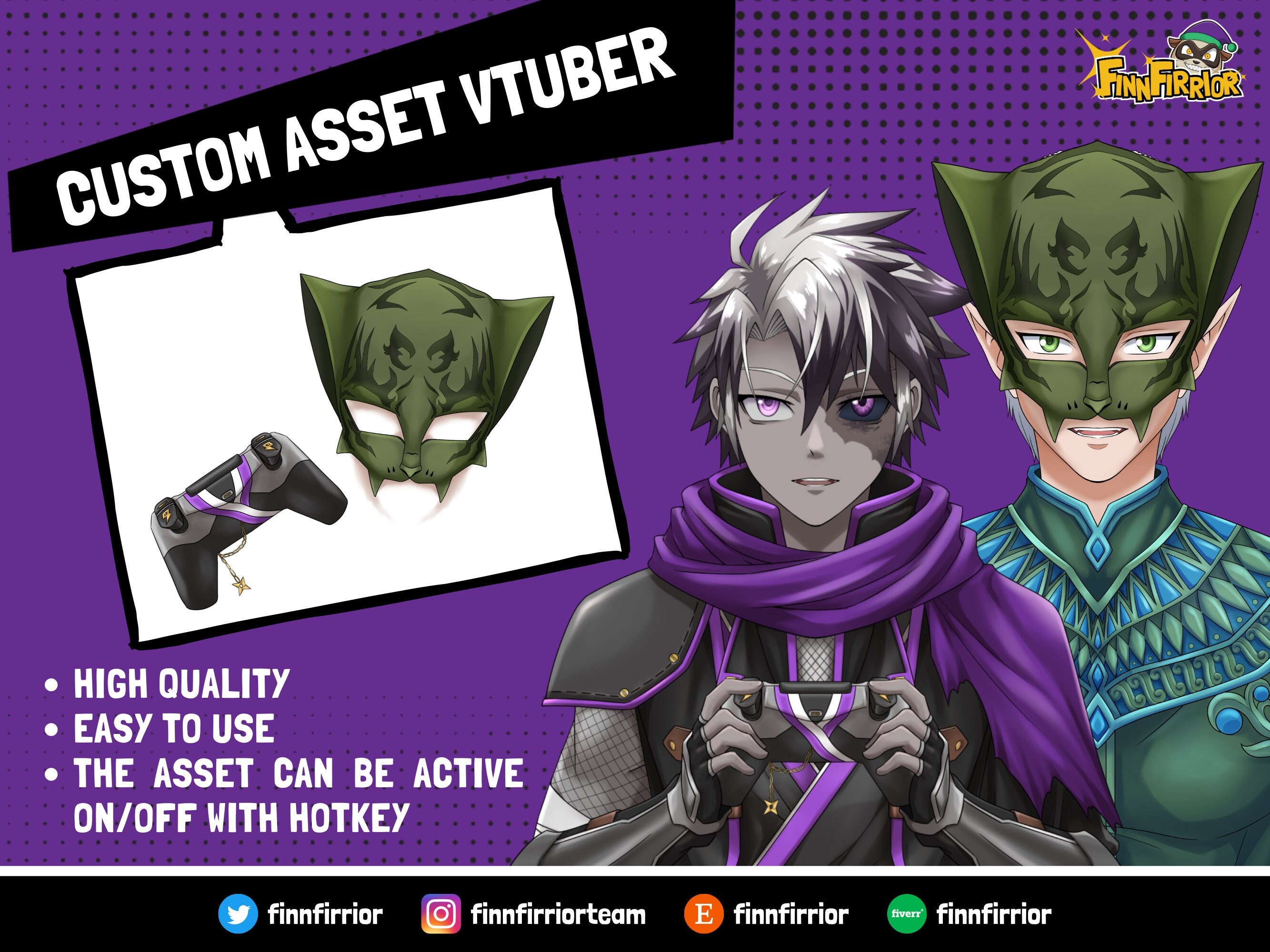 Custom Vtuber Asset Twitch Vtuber Accessories Discord - Etsy