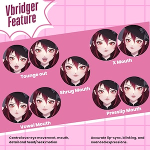 Vbridger Upgrade | Custom Vtuber Model, Enhanced Lip Sync - Etsy