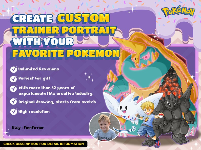 AWESOME PACKAGE Custom Triple Battle 1 Trainer 3 Pokemon - Etsy