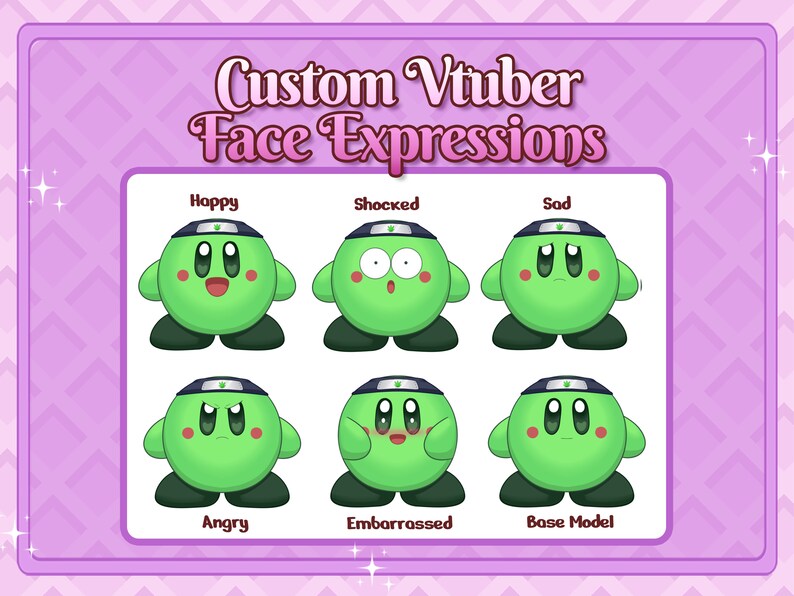 Custom Face Expression Vtuber Model and Rigging Live2d Anime - Etsy
