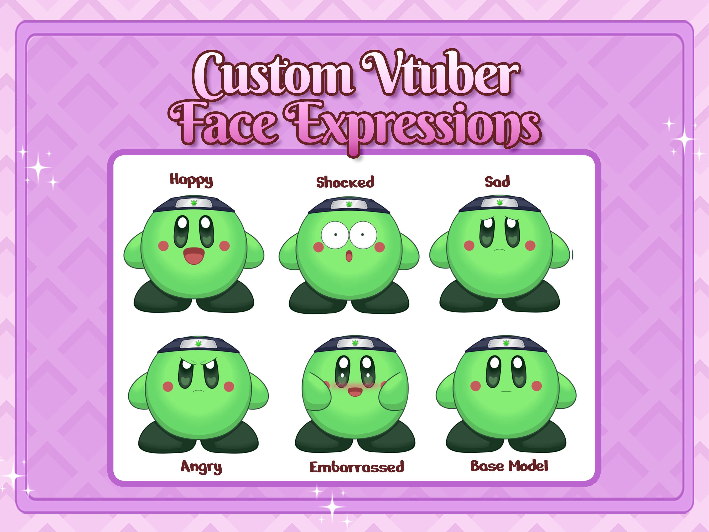 Custom Face Expression Vtuber Model and Rigging Live2d Anime - Etsy UK