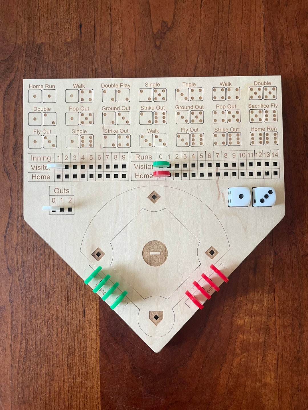 All-american Dice Baseball Game - Etsy