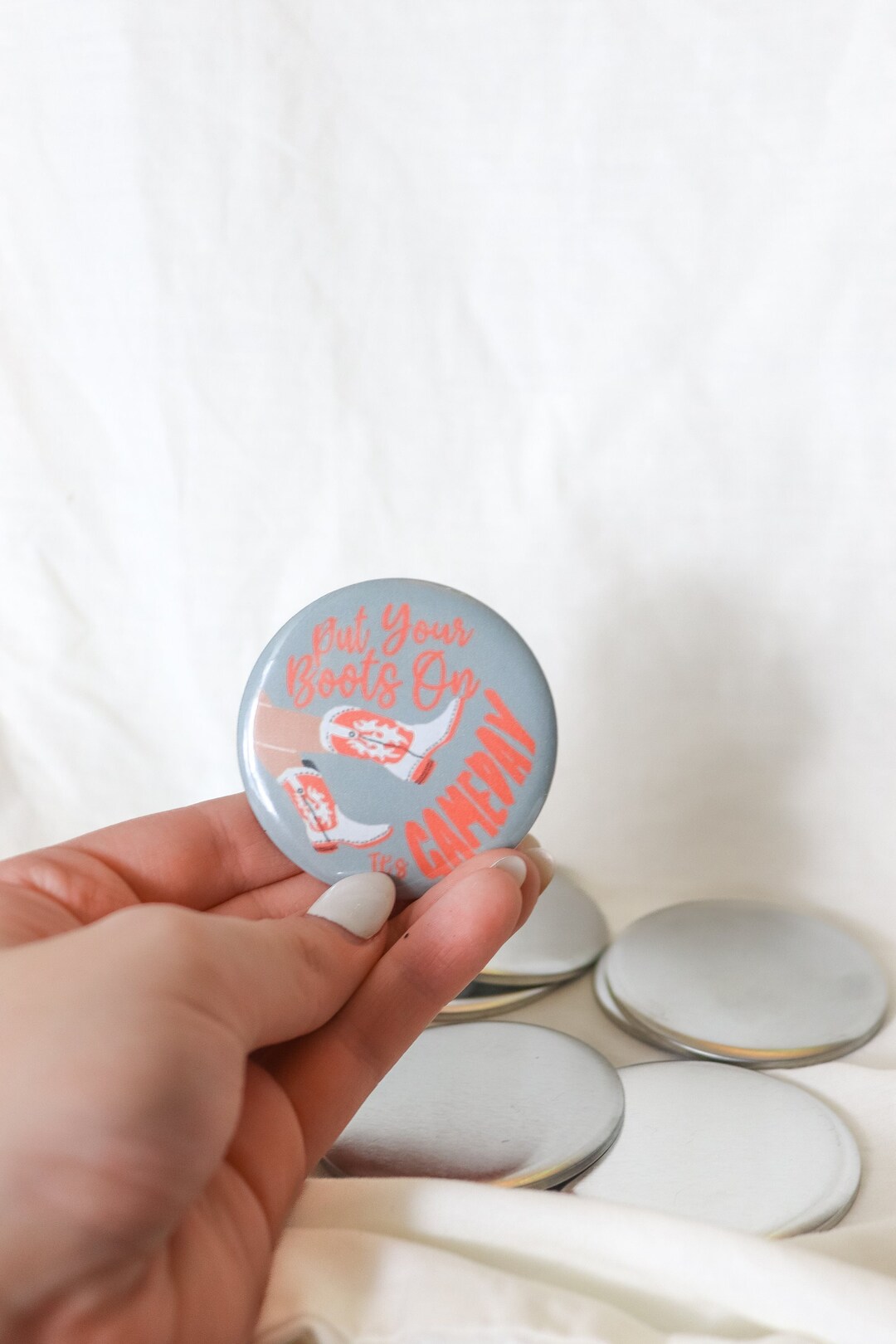 Gameday Preppy Font Gameday Pins College Football Tailgate Buttons ...