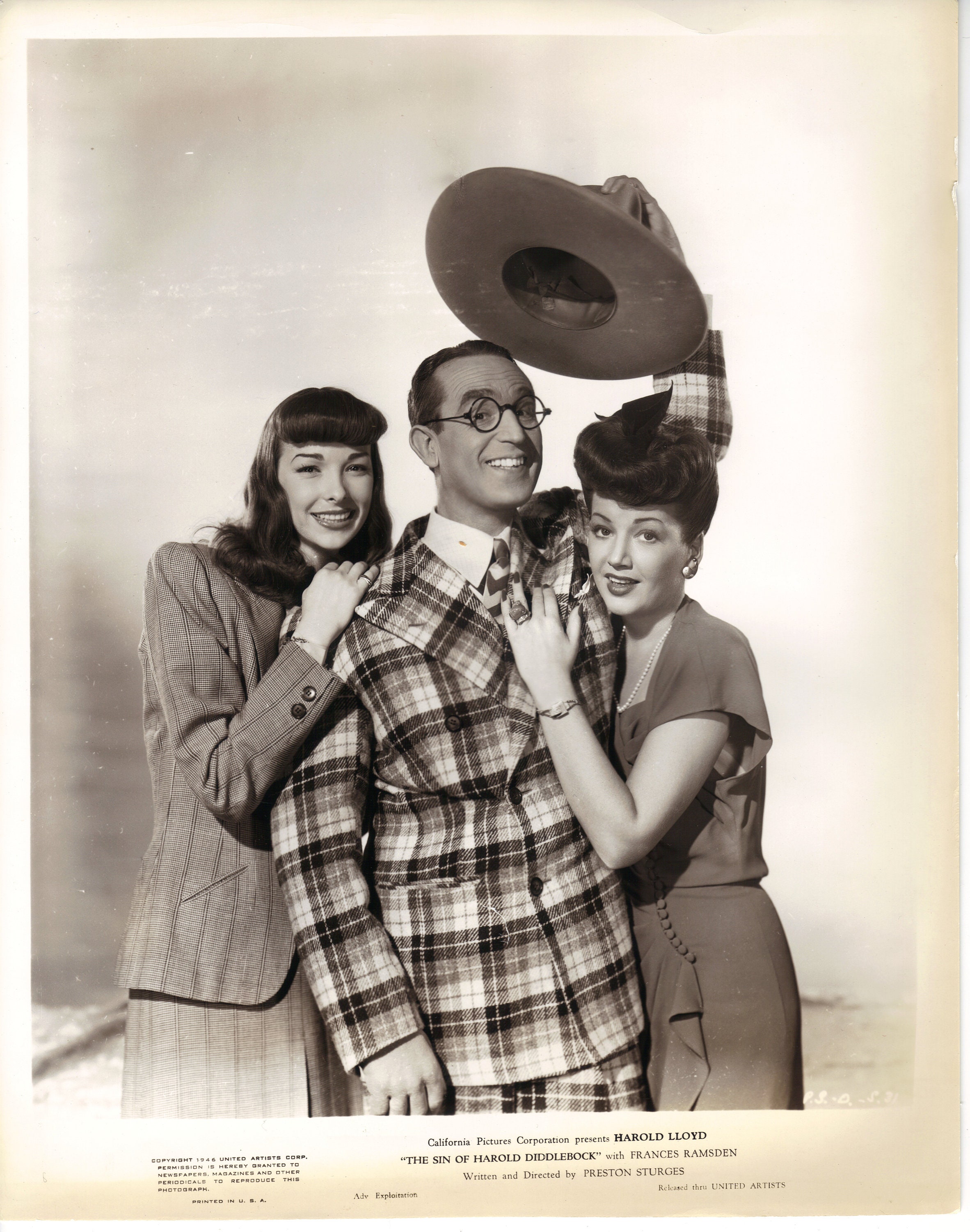 Prints Music & Movie Posters Harold Lloyd and Frances Ramsden with ...