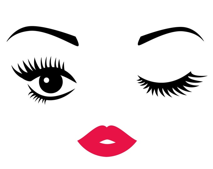 SVG Instant Download Girl Woman Face Cut File for Cricut Cutting ...