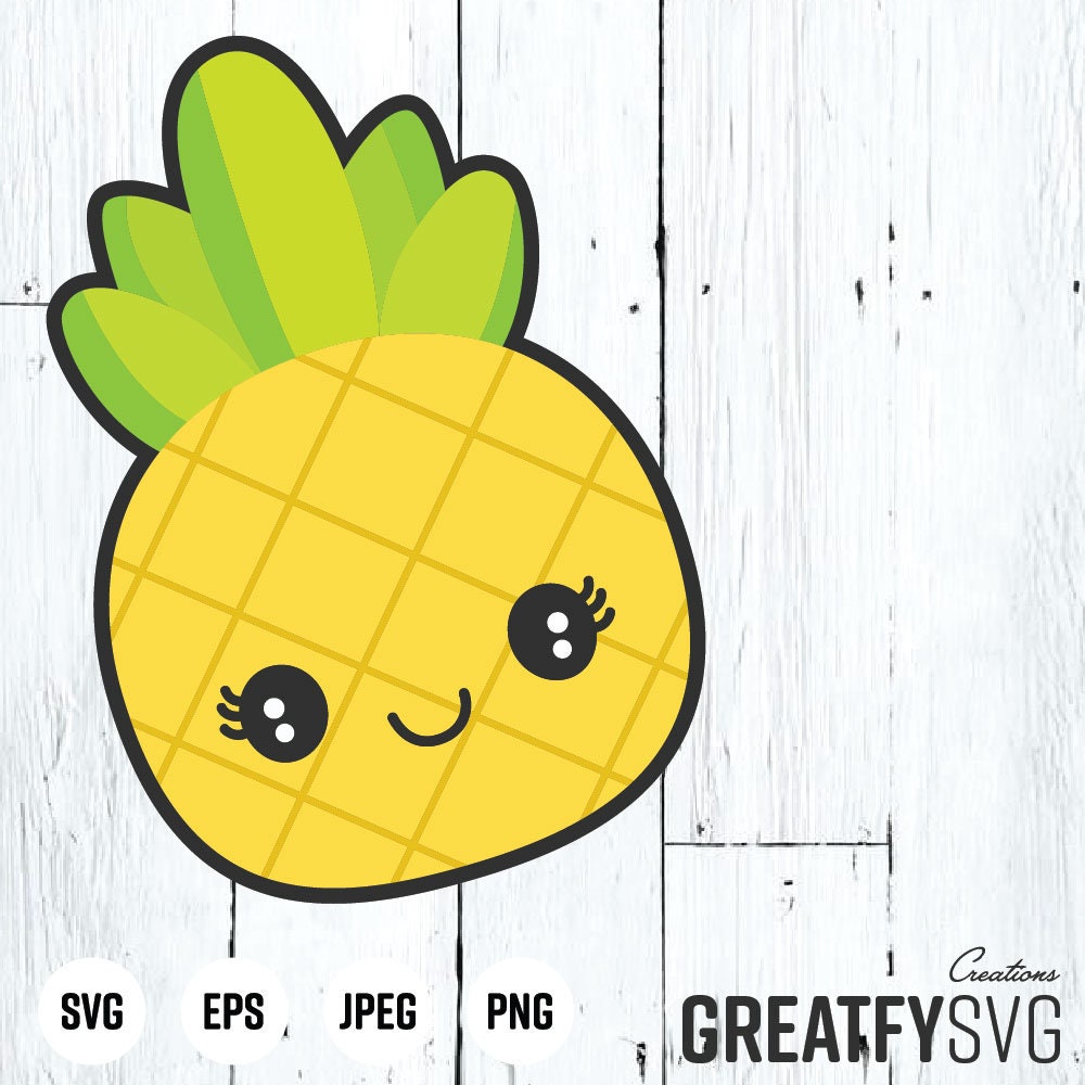 Pineapple SVG Cut Files for Cricut Pineapple Cut File Fruit | Etsy
