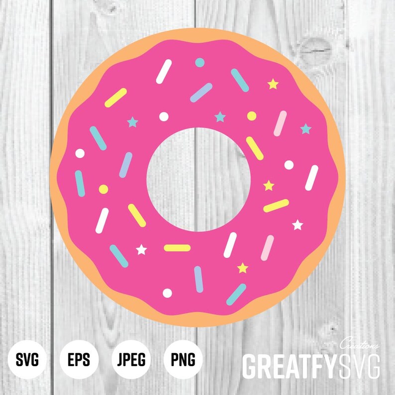 Donut SVG Doughnut SVG Cricut Cut Files Sprinkles Donut - Etsy