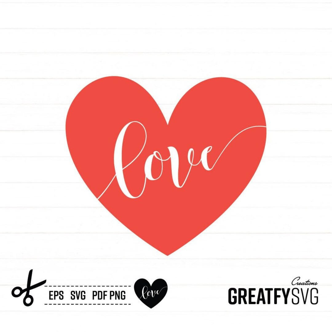 Heart Svg. Heart Cutting. Love Svg. Heart Red. Heart Png. Digital Heart ...