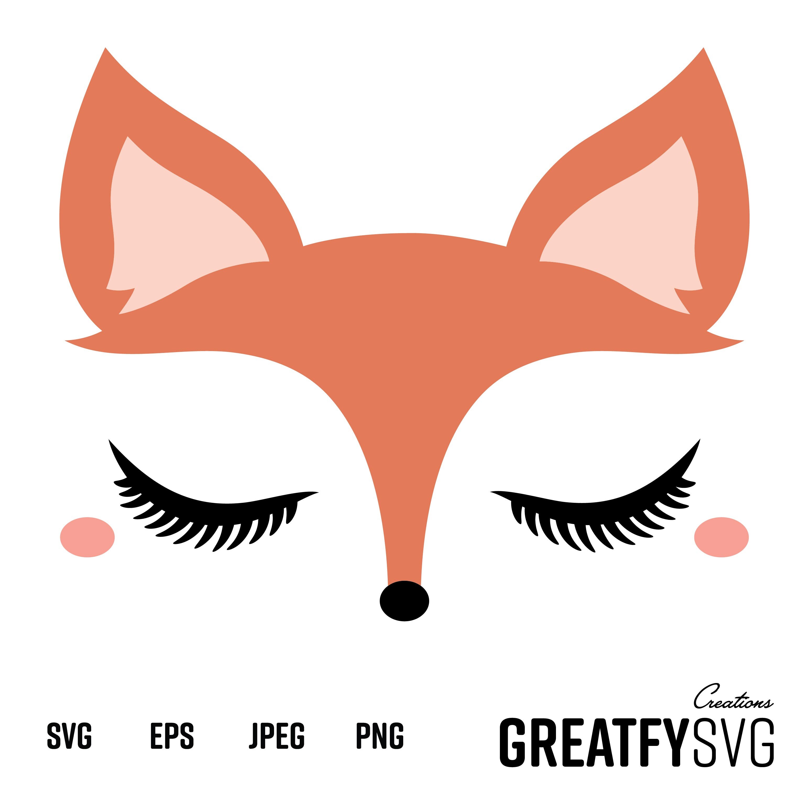 Fox SVG Fox Face SVG Fox Cut File Cut Files Cricut Cricut | Etsy