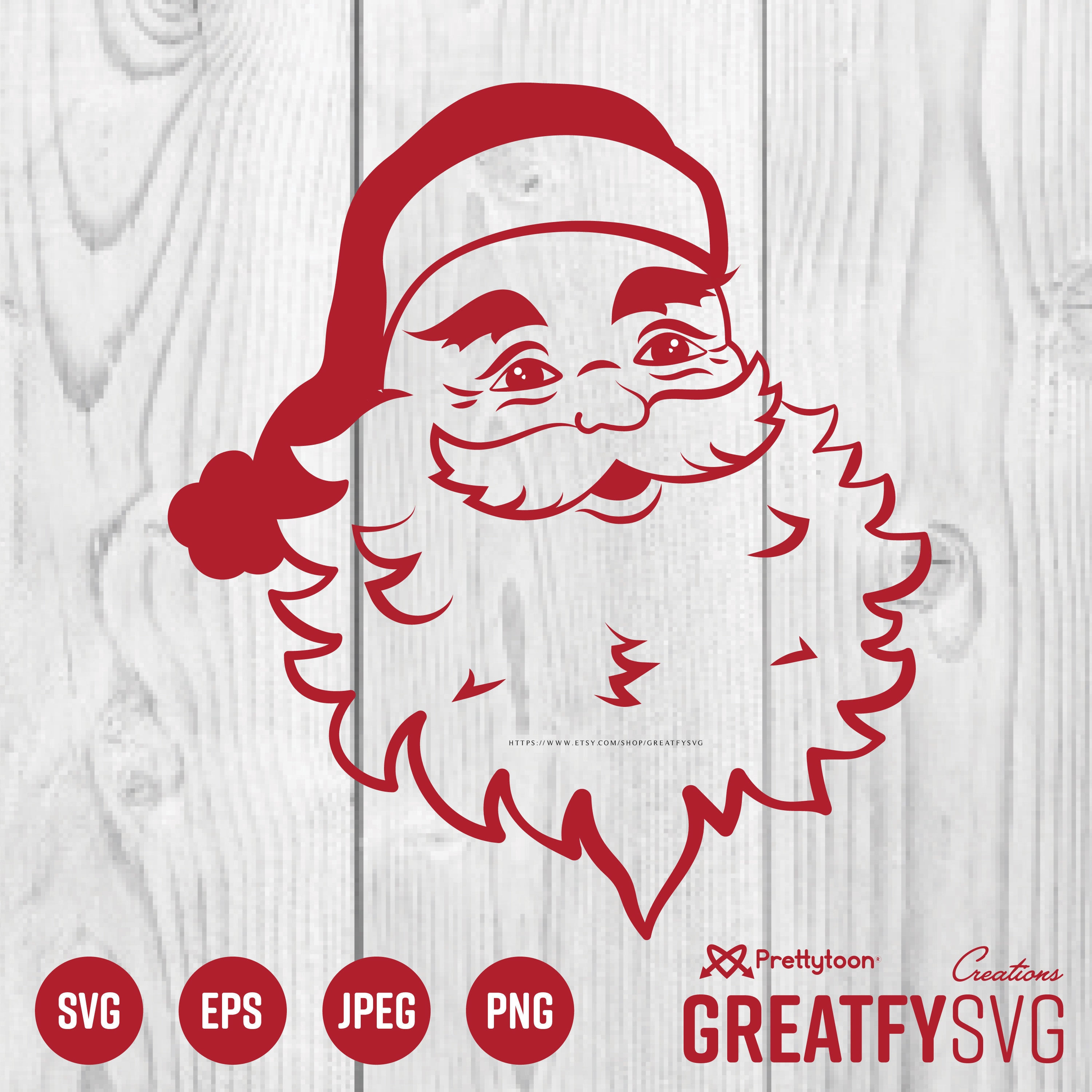 SVG Santa Christmas Santa Claus Svg Cut File for Cricut | Etsy