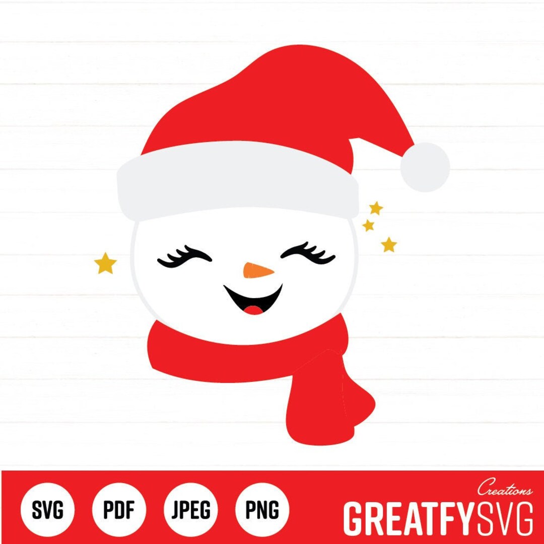 Snowman Face Svg, Snowman Svg, Christmas Svg, Christmas Snowman , Face ...