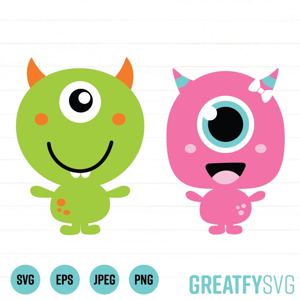 Monster SVG Monsters Svg Monster Cut Files Cut Files SVG - Etsy