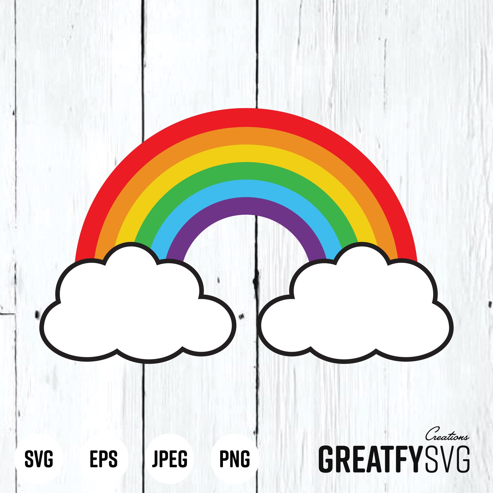 Rainbow Svg. Rainbow Cut File Svg Rainbow Cricut Print Rainbow ...