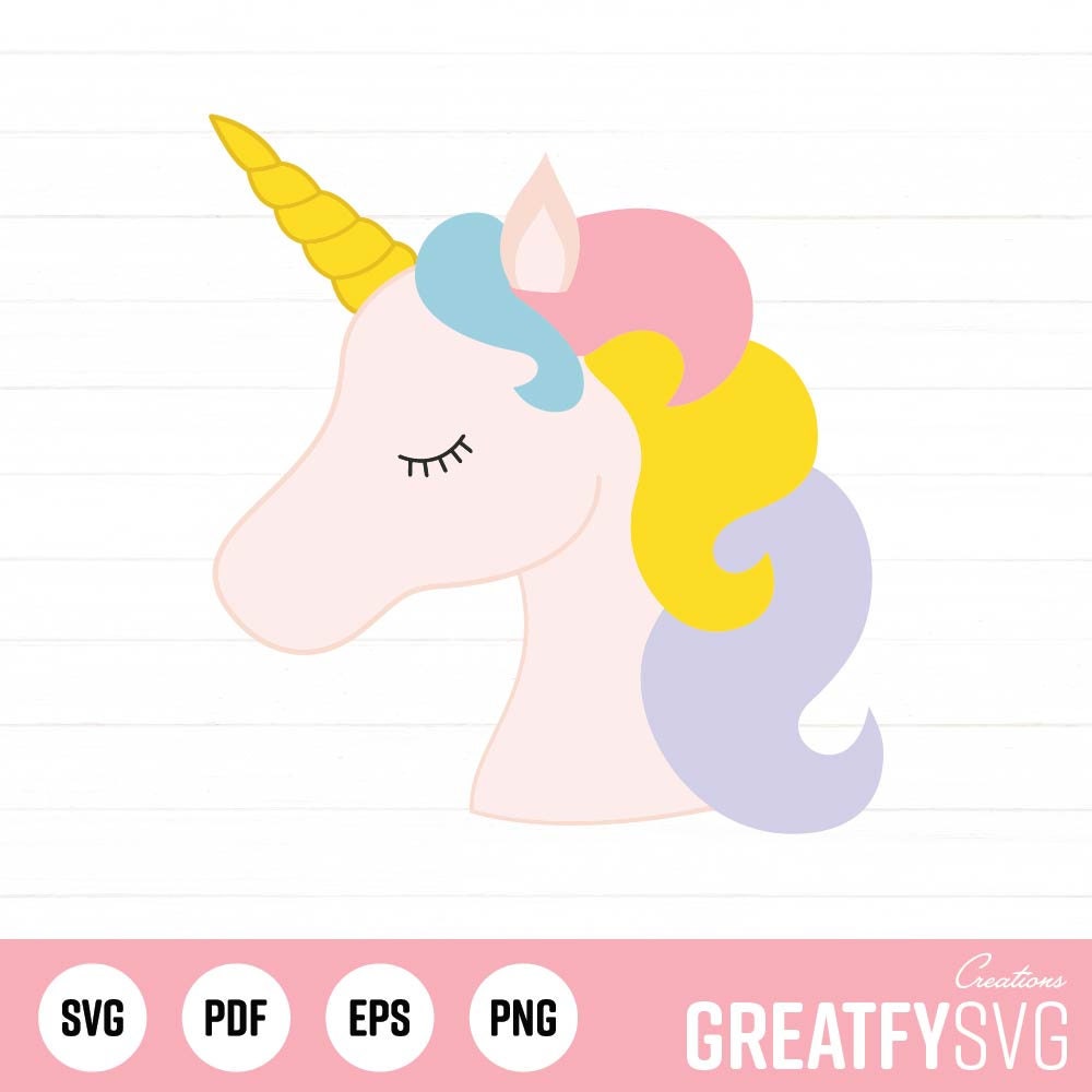 Unicornio svg. Cabeza de unicornio svg. Fiesta unicornio SVG. - Etsy México
