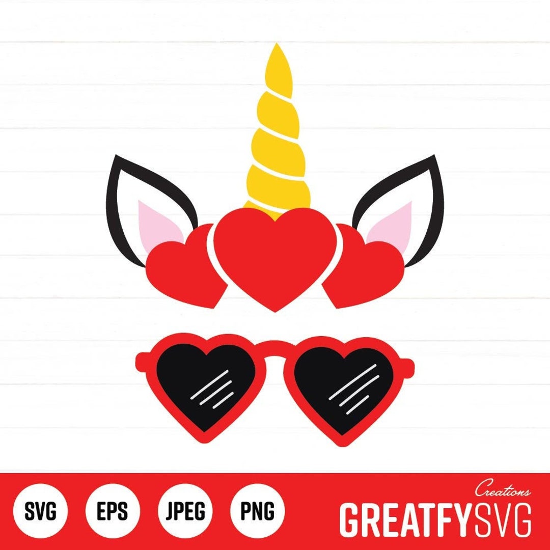 Unicorn SVG Valentine Unicorn SVG Valentine SVG Unicorn - Etsy