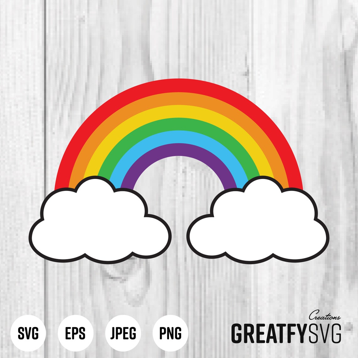 Rainbow Svg. Rainbow Cut File Svg Rainbow Cricut Print Rainbow ...