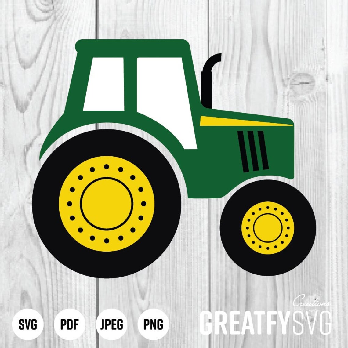 SVG Farm Tractor Cut File Tractor SVG Cricut Design Space | Etsy