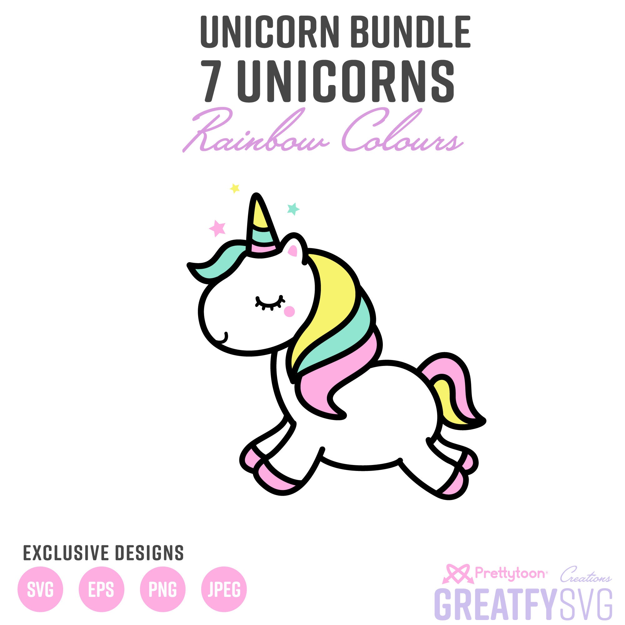 Unicorn Svg Unicorn SVG BUNDLE Unicorn for Cricut Cricut - Etsy