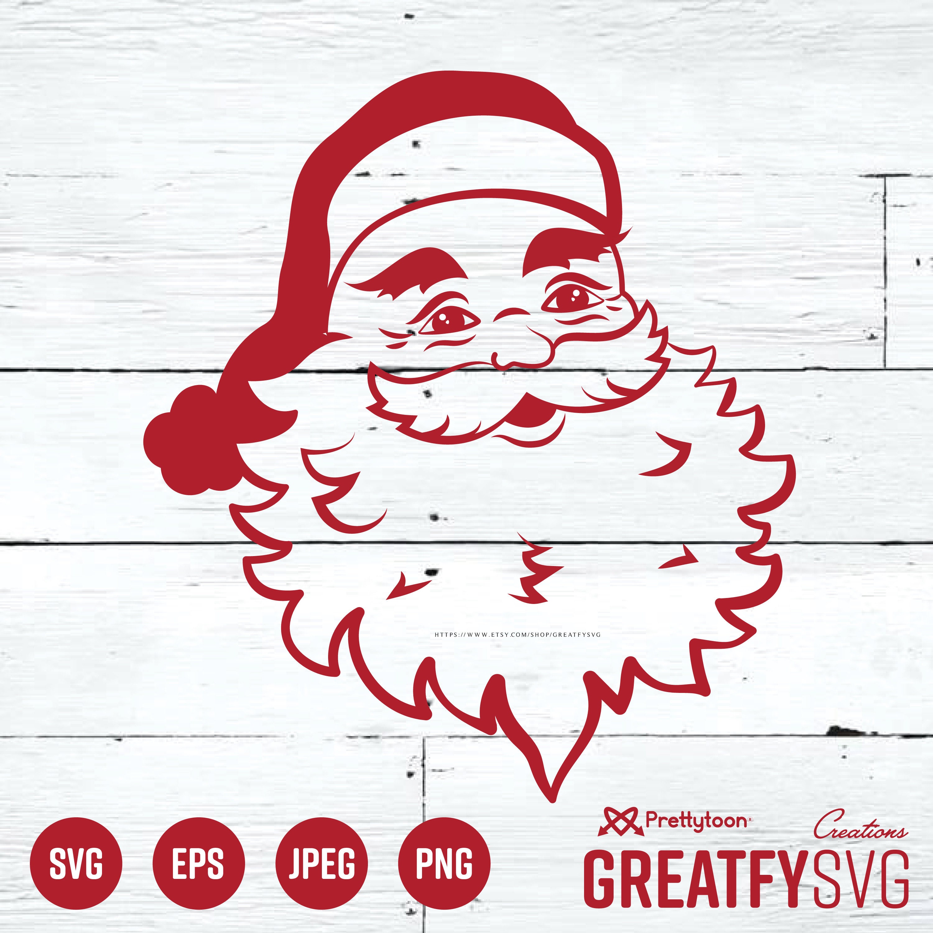 SVG Santa Christmas Santa Claus Svg Cut File for Cricut | Etsy