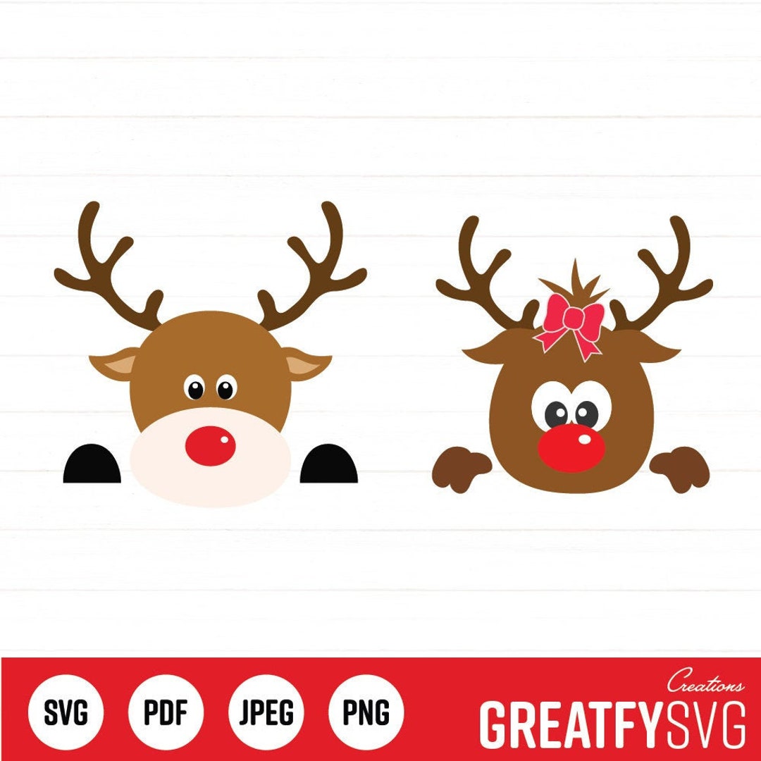 Deer Clipart. Deer Svg. Christmas Reindeer Svg. Christmas Svg ...
