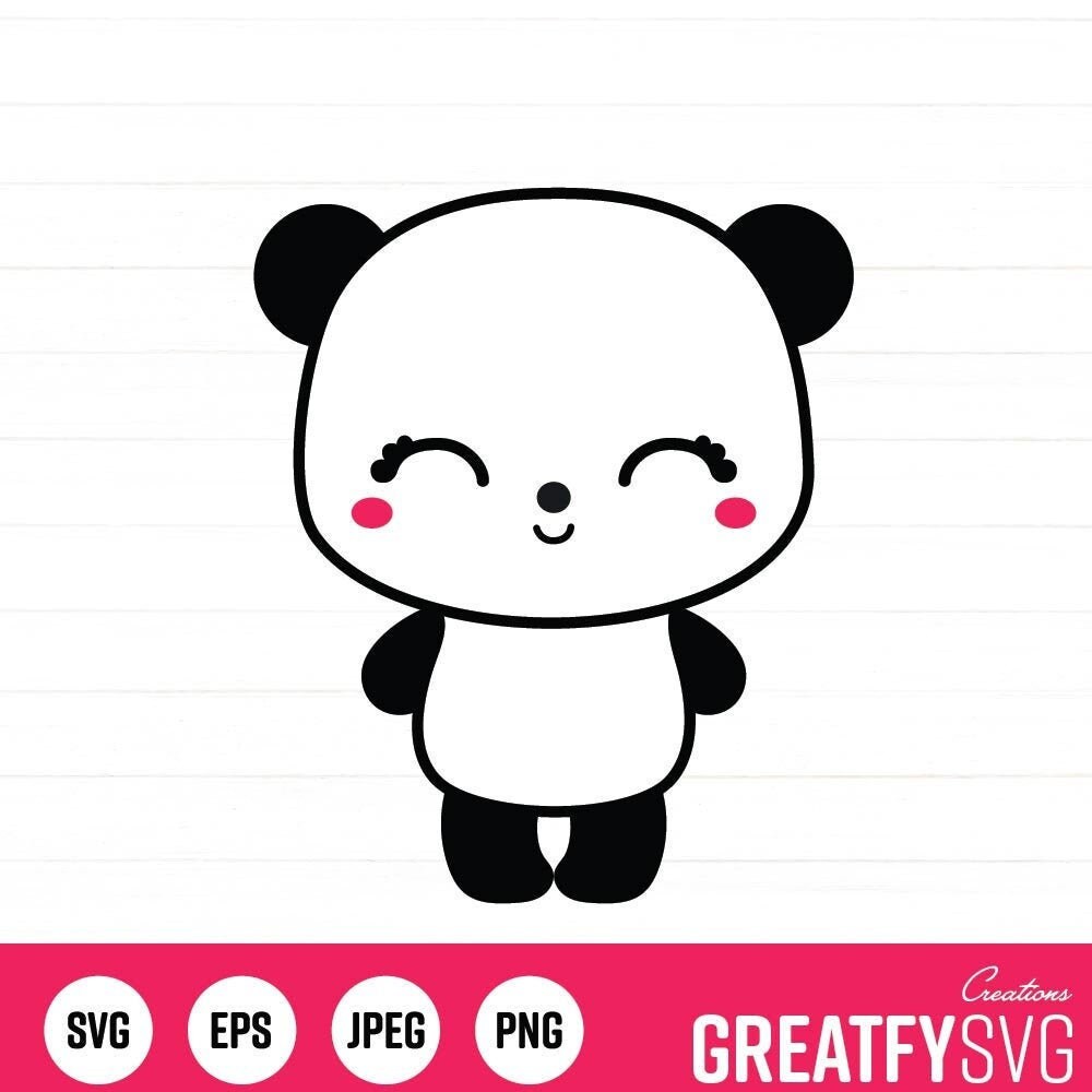 Panda SVG Animal SVG SVG Cut Files Cricut Cricut Cut | Etsy