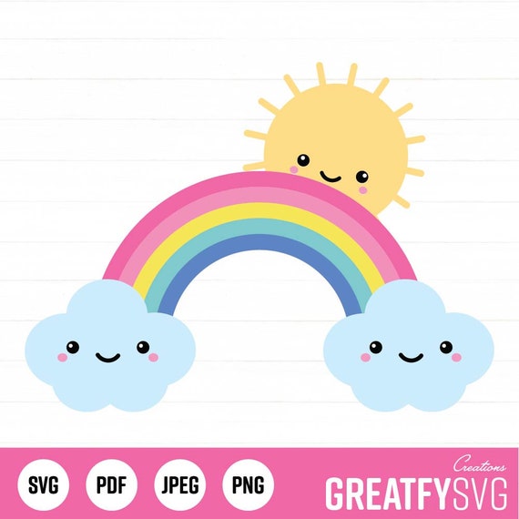 Rainbows And Sunshine Clipart Image