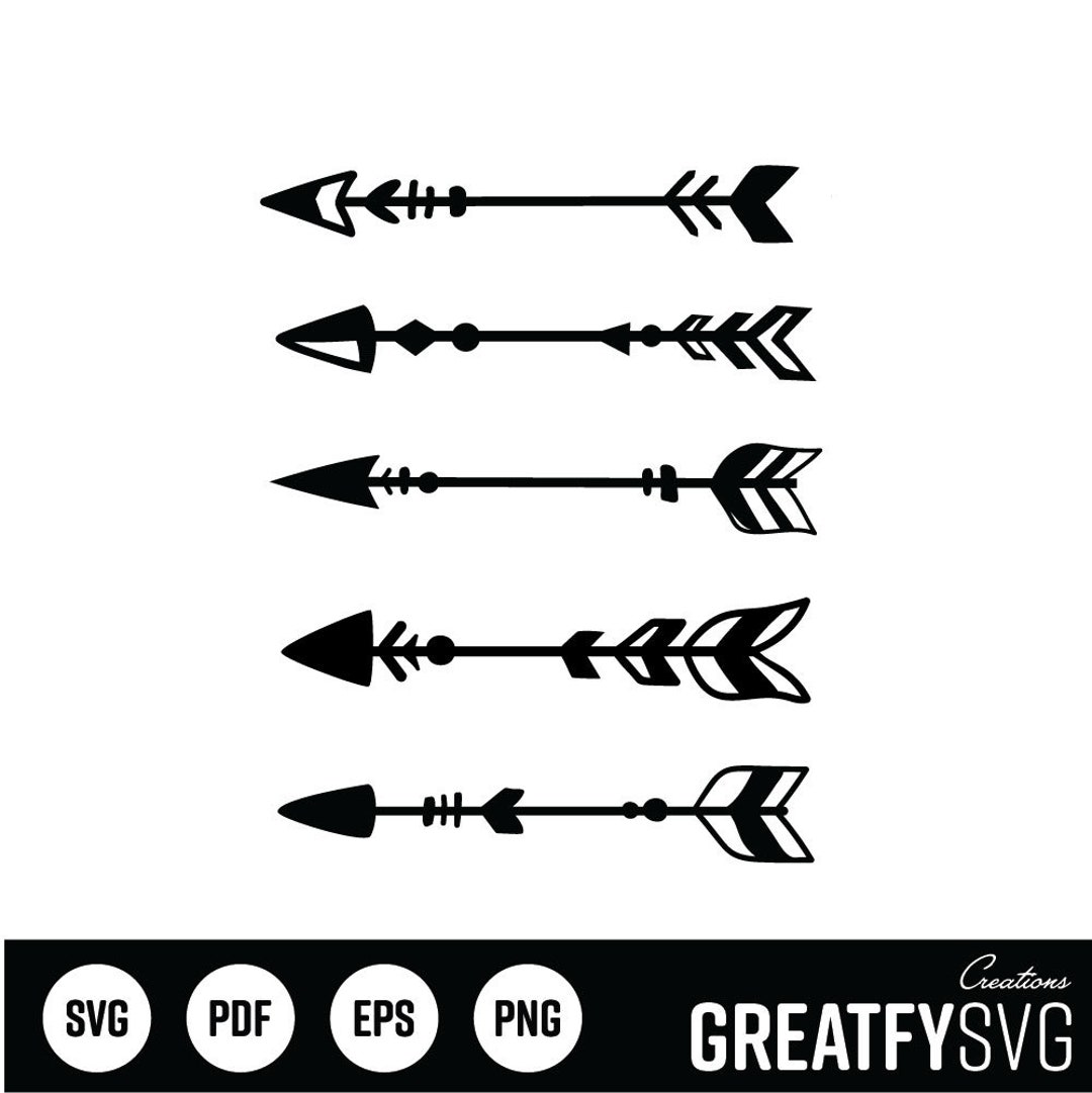 Flèche bohème. Flèche artistique. Des flèches. Flèche Svg. Boho Svg ...