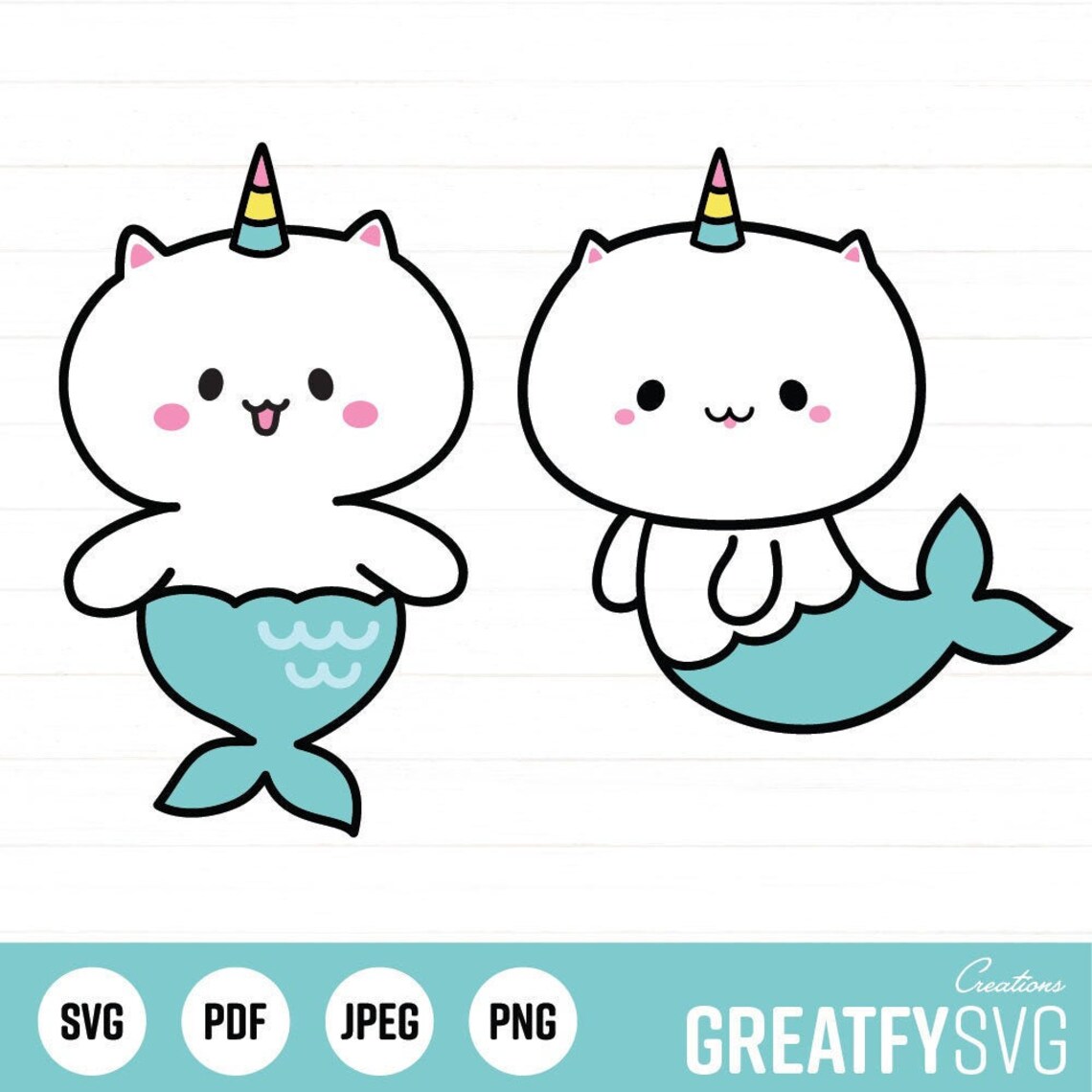 Caticorn Clipart. Caticorn Cut File. Caticorn Svg. Cat - Etsy