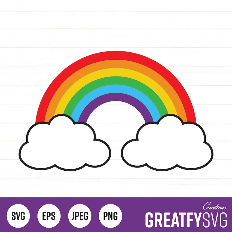 Rainbow Svg. Rainbow Cut File Svg Rainbow Cricut Print Rainbow ...