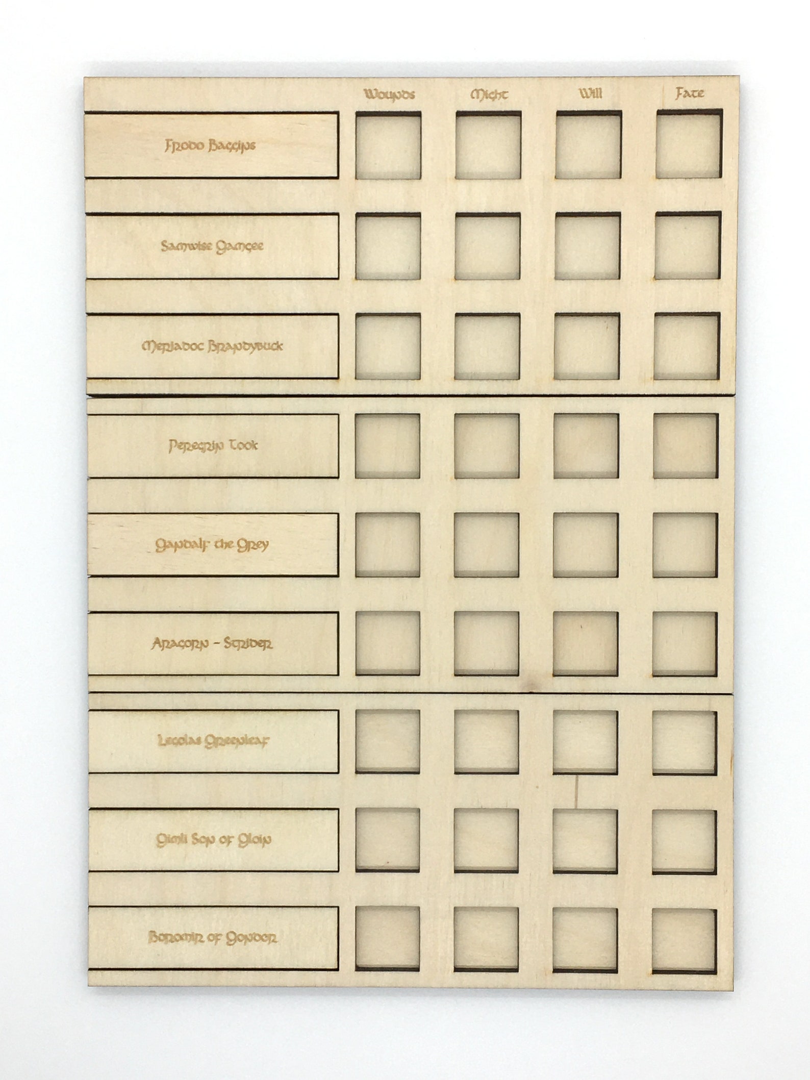 Tabletop Game Character Stat Tracker Starter Set - Etsy UK