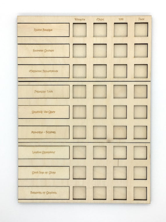 Tabletop Game Character Stat Tracker Starter Set - Etsy