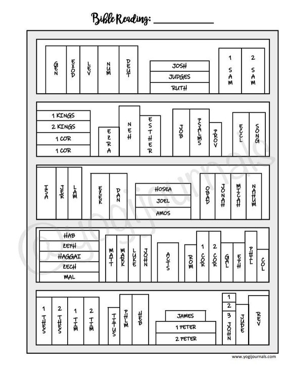 Bible Reading Log Printable | Etsy