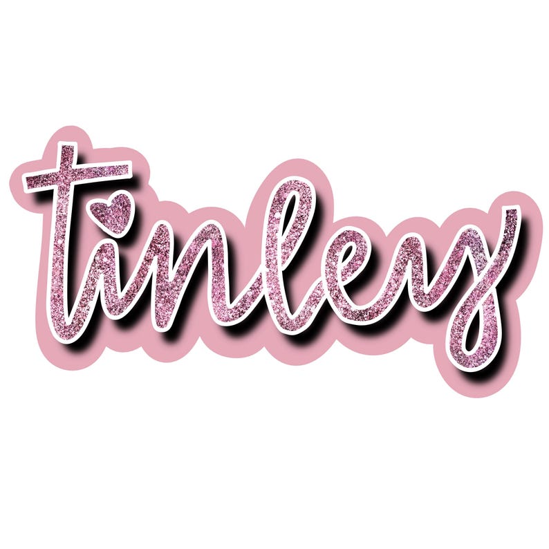 Custom Name Sticker Design Digital File | Personalized Hand Drawn ...