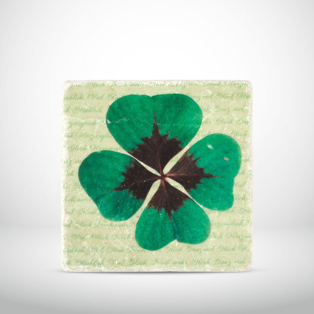 Marble Tile Four-leaf Clover - Etsy