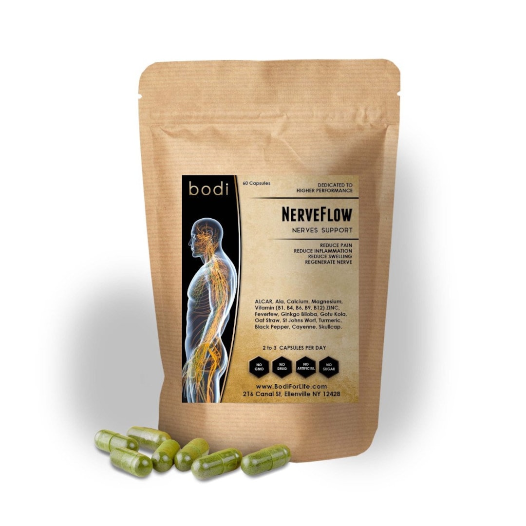 Nerve Flow Capsule | 60 Capsules | 100% Pure Natural Hand Crafted - Etsy