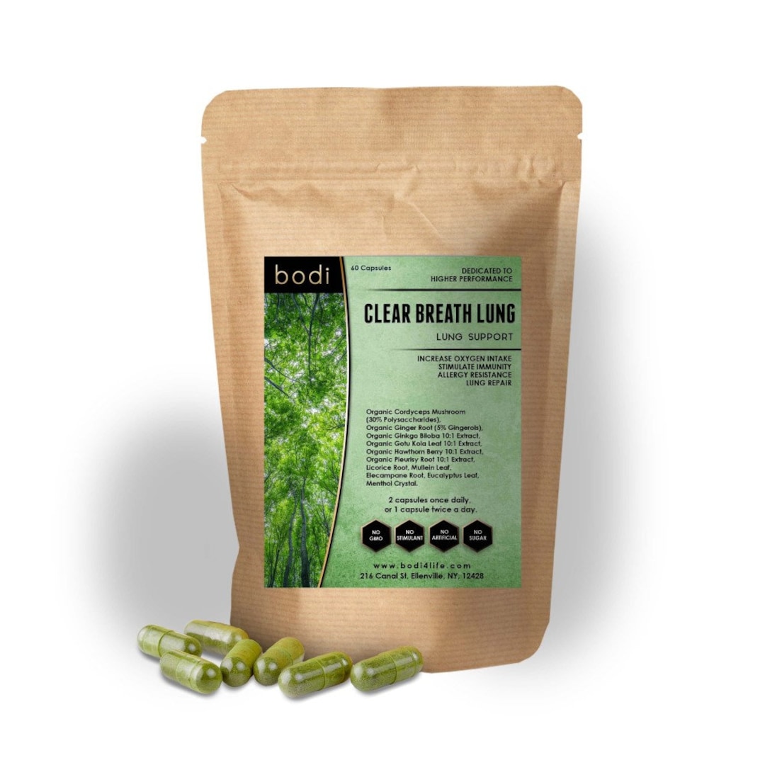 Clear Breath Lung Capsule | 60 Capsules | 100% Pure Natural Hand ...