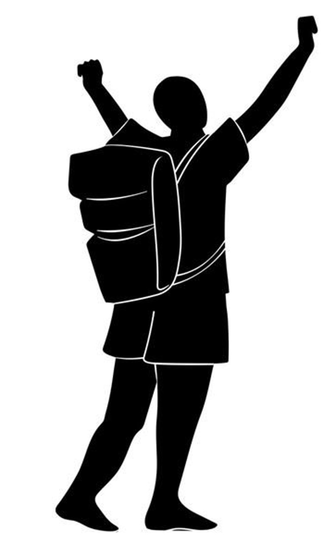 Backpack 18inch Yin Yang handmade - Etsy