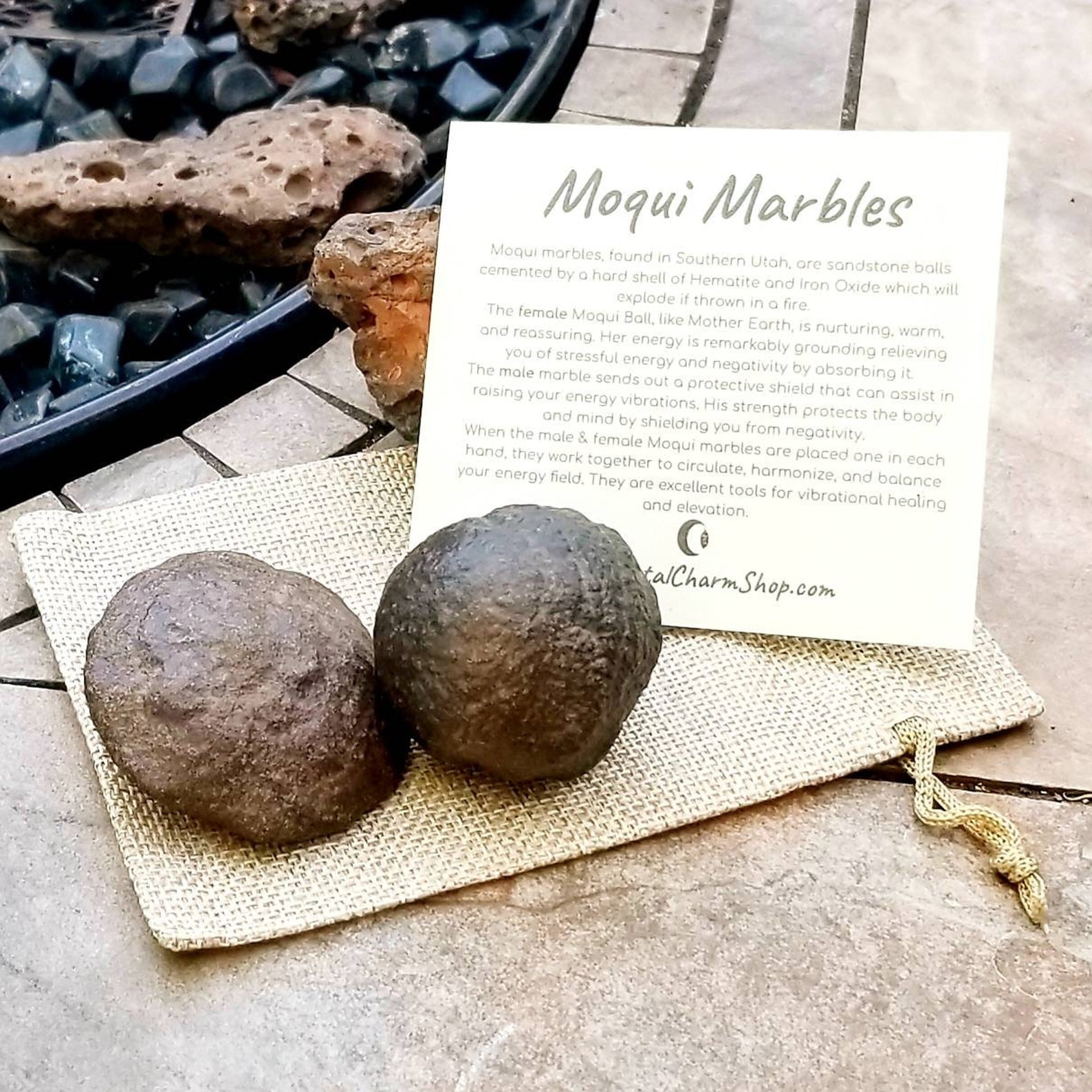 Moqui Marbles Set-of-2 Shaman Stones Moki Balls Sandstone - Etsy